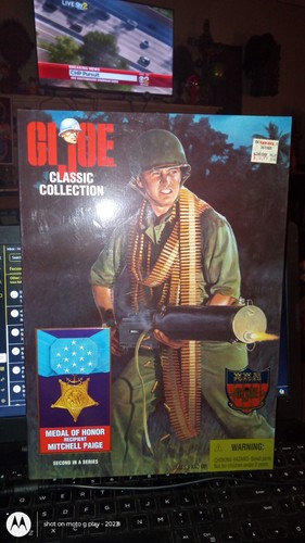 Vintage 12 In. GI Joe Medal Of Honor Mitchell Paige WW2 Forces Never ...