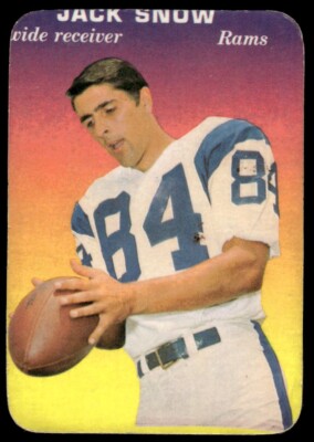 1970 TOPPS GLOSSY JACK SNOW 2 LOS ANGELES RAMS #11 | eBay