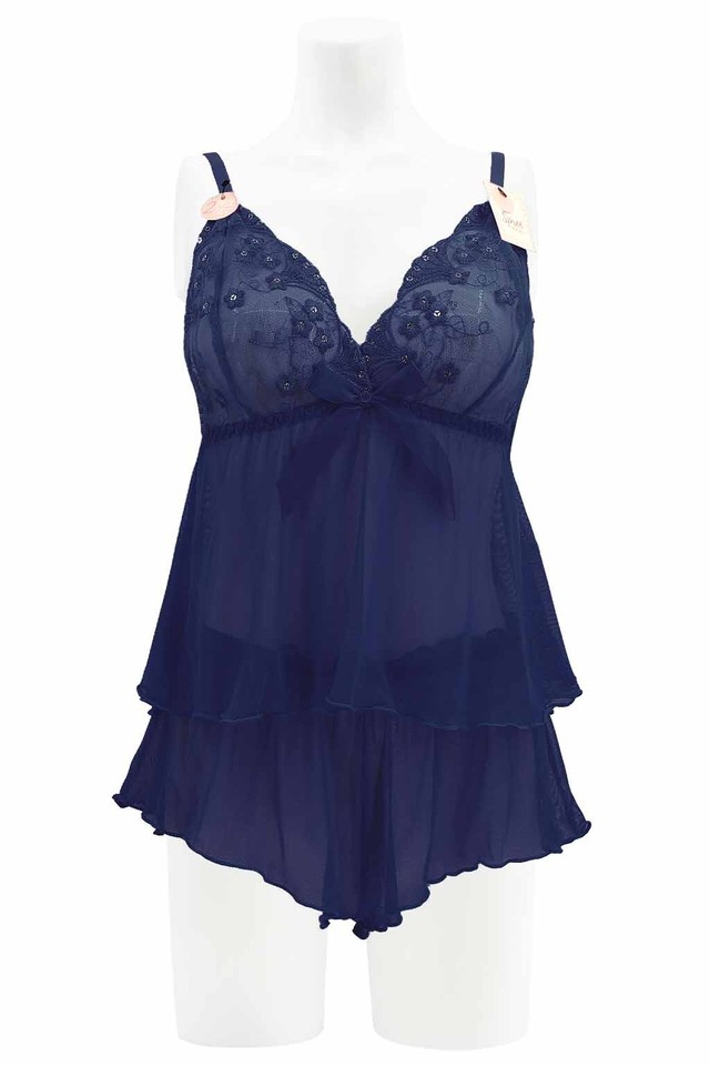 NWT Spree Sheer mesh camisole and Shorts sexy Lingerie Sleep Set, S,M,L ...