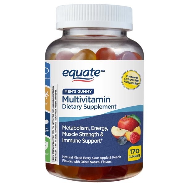 Equate Men's Gummy Multivitamin 170 Gummies Each Exp. 10/2023 for sale ...