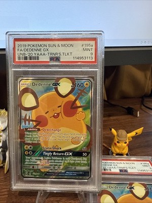 Pokemon Dedenne GX PSA 9 MINT Alternate Art Trainer Toolkit 195a/214 ...