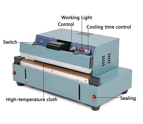 450-type Desktop Semi-Automatic Hot Sealing Machine 8mm Plastic Film | eBay