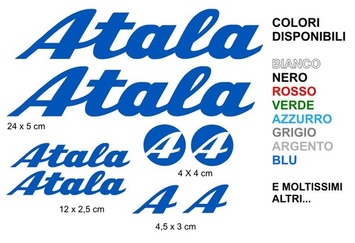 KIT Adesivi Atala Bici Alta qualità sticker decals Bike Vari colori | eBay