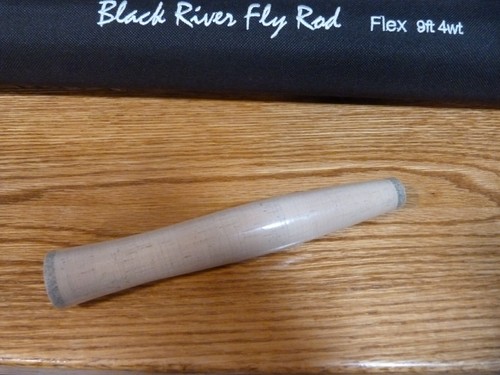 Fly Rod Cork Grip Rev Half Wells recessed 7inch AAA 8mm Bore Burled ...