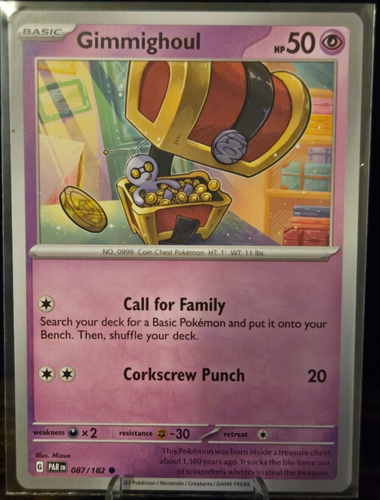 Pokémon TCG - Gimmighoul - 87/182 - Paradox Rift | eBay