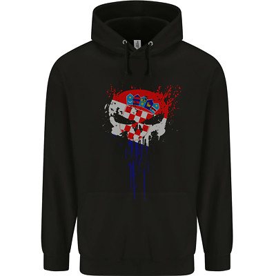 Croatia Skull Gym Training Bodybuilding Mens 80% Cotton Hoodie | eBay UK