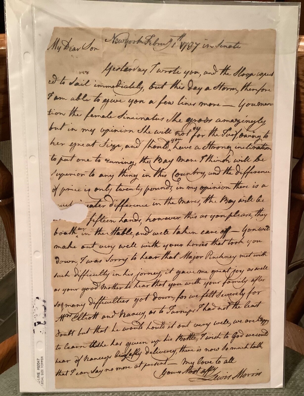 Lewis Morris Signature