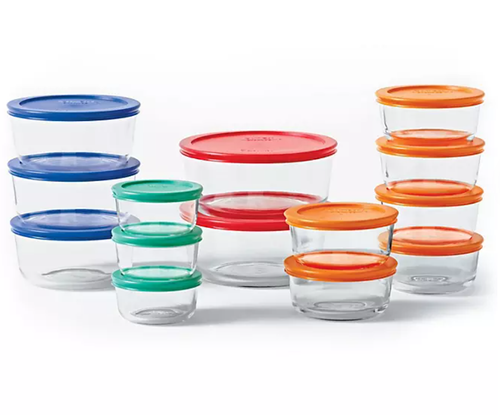 Pyrex Simply Store 28-Piece Glass Set – Durable, Leak-Proof Food ...