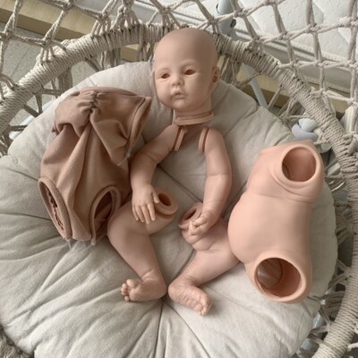17" Meadow Reborn Baby Doll Kit Newborn Soft Lifelike Blank Mold with ...