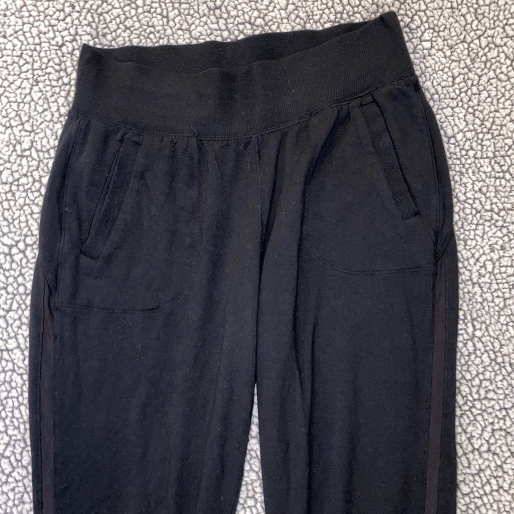 Athleta Lightweight Black Mesh Side Panel Joggers Siz… - Gem
