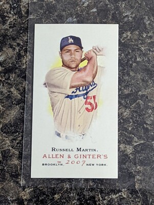 2007 Topps Allen & Ginter Mini #187 - Russell Martin - Los Angeles ...