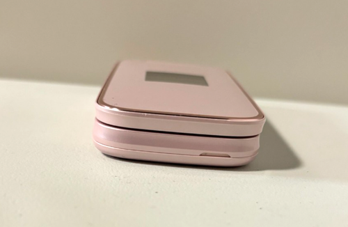 Fujitsu docomo F-01G Pink Raku-Raku Phone Basic 4 Japanese Flip Phone ...