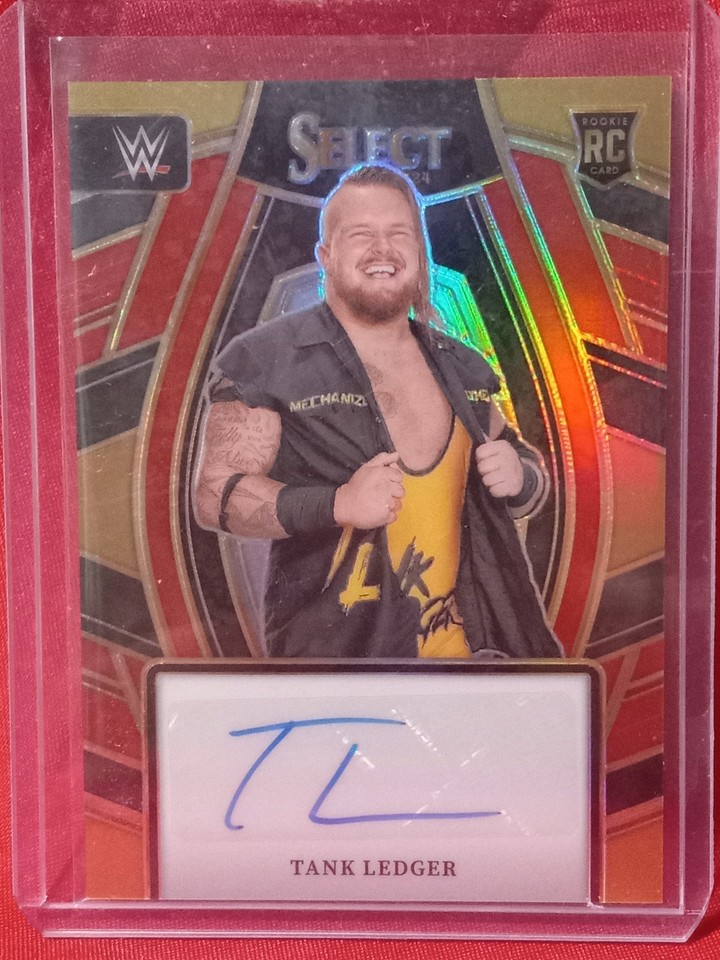 2024 Select WWE Tank Ledger #SL-TLG Rookie RC Red Prizm Autograph Auto ...