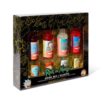 Rick and Morty drink mix and shot glasses | eBay