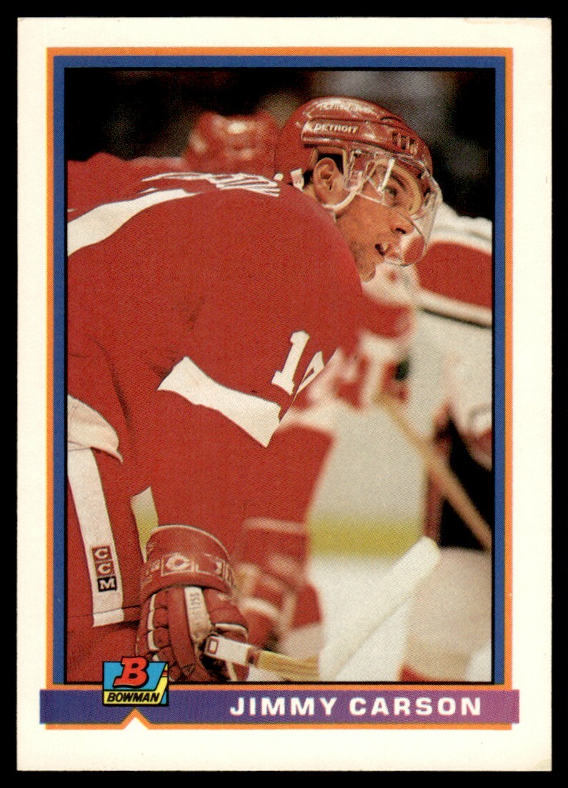 1991-92 Bowman #52 Jimmy Carson Detroit Red Wings | eBay