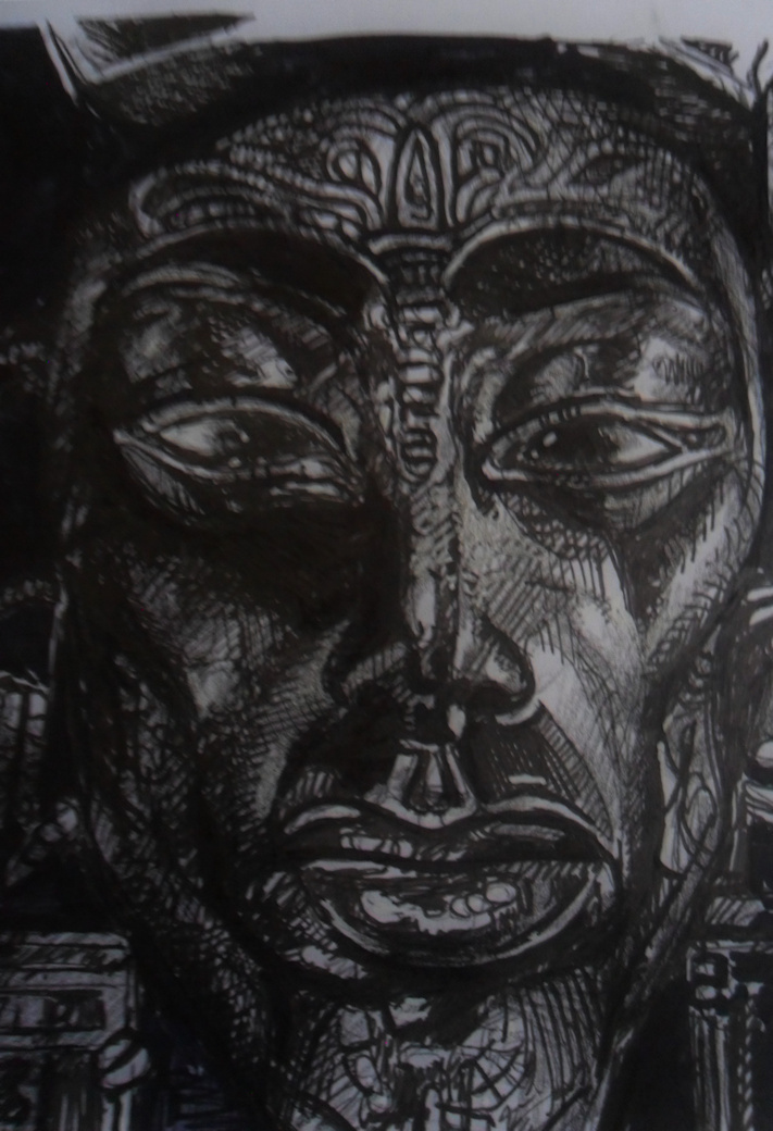 STARGATE MOVIE , RA MASK PORTRAIT , ORIGINAL ART | eBay