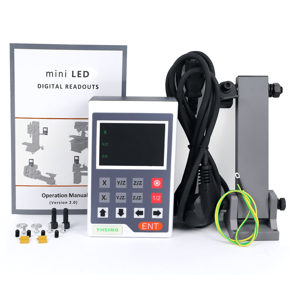 LED Digital Readout Dro Display+2pc Magnetic Scale for Mini Metal Lathe ...
