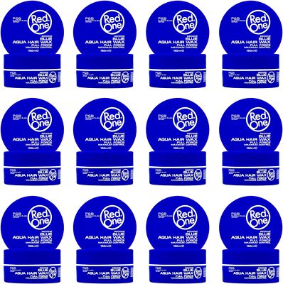 LOT CIRES REDONE BLUE AQUA GEL HAIR WAX FULL FORCE 150ML bleu cire red ...