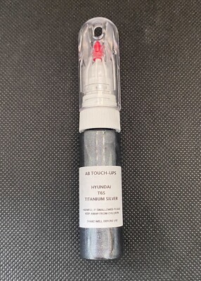 HYUNDAI T6S TITANIUM SILVER PAINT TOUCH UP PEN/BRUSH FOR SCRATCH CHIP ...