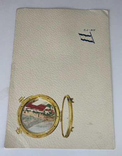 SS Israel Zim Line First Class Menu February 20 1956 English Hebrew | eBay