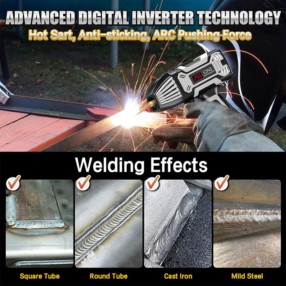 Portable ARC Welder Hand Held Welder Machine with Welding Tool Set and ...