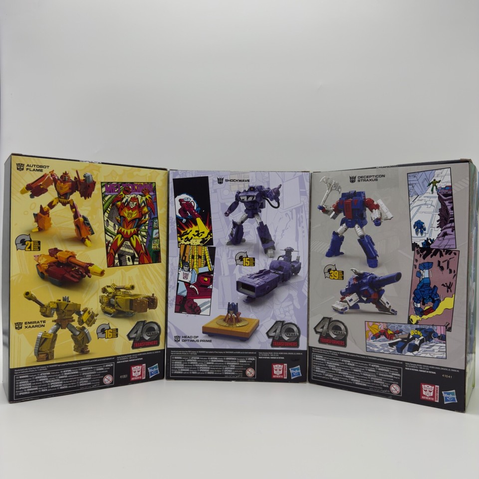 Transformers Comic Edition 3-pack: Straxus, Xaaron & Flame, and ...