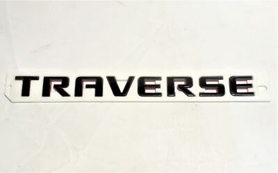 2018-2021 TRAVERSE BLACK AND RED "TRAVERSE" TAIL GATE EMBLEM NEW GM ...