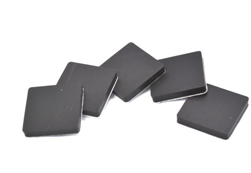 1 1/4” Square Rubber Bumpers 3/16" Thick 3M Adhesive Various Pack Sizes ...