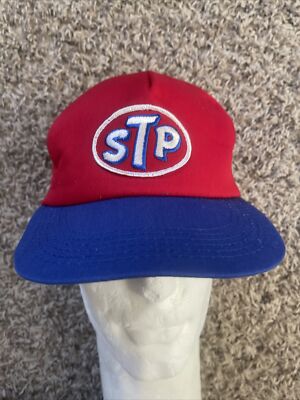 STP USA Made Hat Patch Gas Oil Trucker Mesh Cap Snapback Vintage Red ...