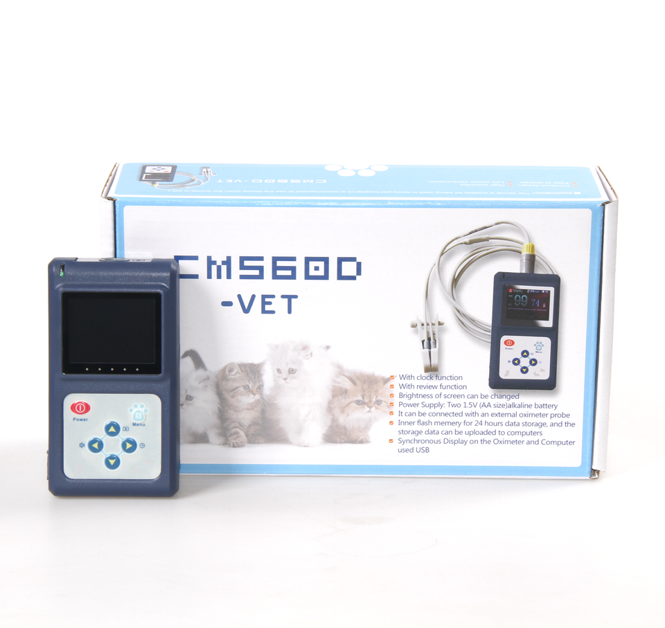 Pets Veterinary Pulse Oximeter VET Blood Oxygen Heart Rate SpO2 Monitor ...