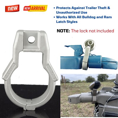 Collar Trailer Hitch Lock for Secure Bulldog & Ram Latch Styles Trailer ...