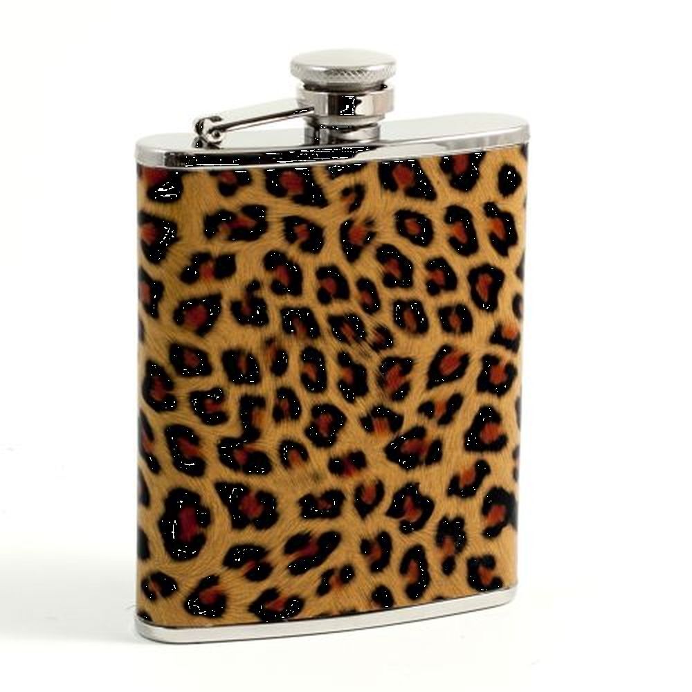 Bey Berk 6 Oz. Stainless Steel "Leopard" Pattern Flask | eBay