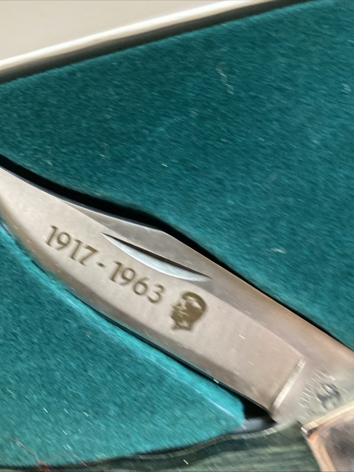 30th Anniversary Kennedy Half Dollar Cherokee Knife set #826 GREEN ...