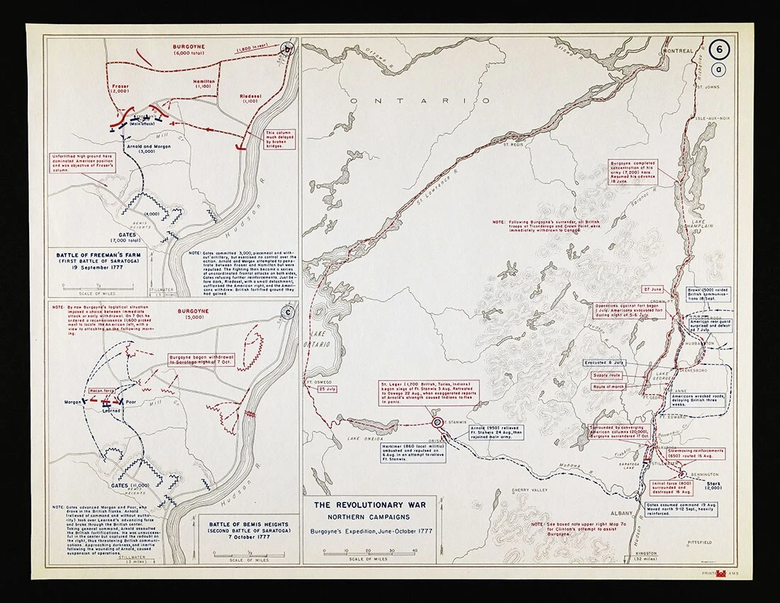 Revolutionary War Battle Map