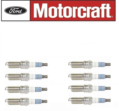 Set of 8 Spark Plug Motorcraft SP-550 SP550X CYFS-12Y-PCT CYFS12YPCTX ...