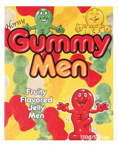 Horny Gummy Men Fruit Flavored Gummy Men Bachelorette Party Novelty Gag ...