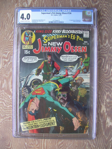 Superman's Pal Jimmy Olsen #134 CGC 4.0 1st appearance of Darkseid 1970 ...