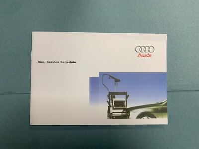 AUDI SERVICE BOOK GENUINE UNUSED COVERS ALL MODELS A3 S3 A4 S4 A6 A8 Q7 ...