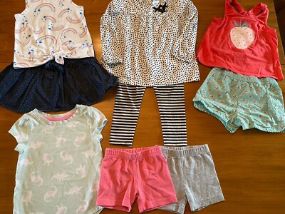 Toddler Girl Mixed Lot Play Clothes 9 Pieces- Size 2T VGC | eBay