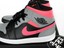 Nike Air Jordan 1 Retro Mid Shadow Grey Hot Punch Pink Black UK 5 6 7 8 ...