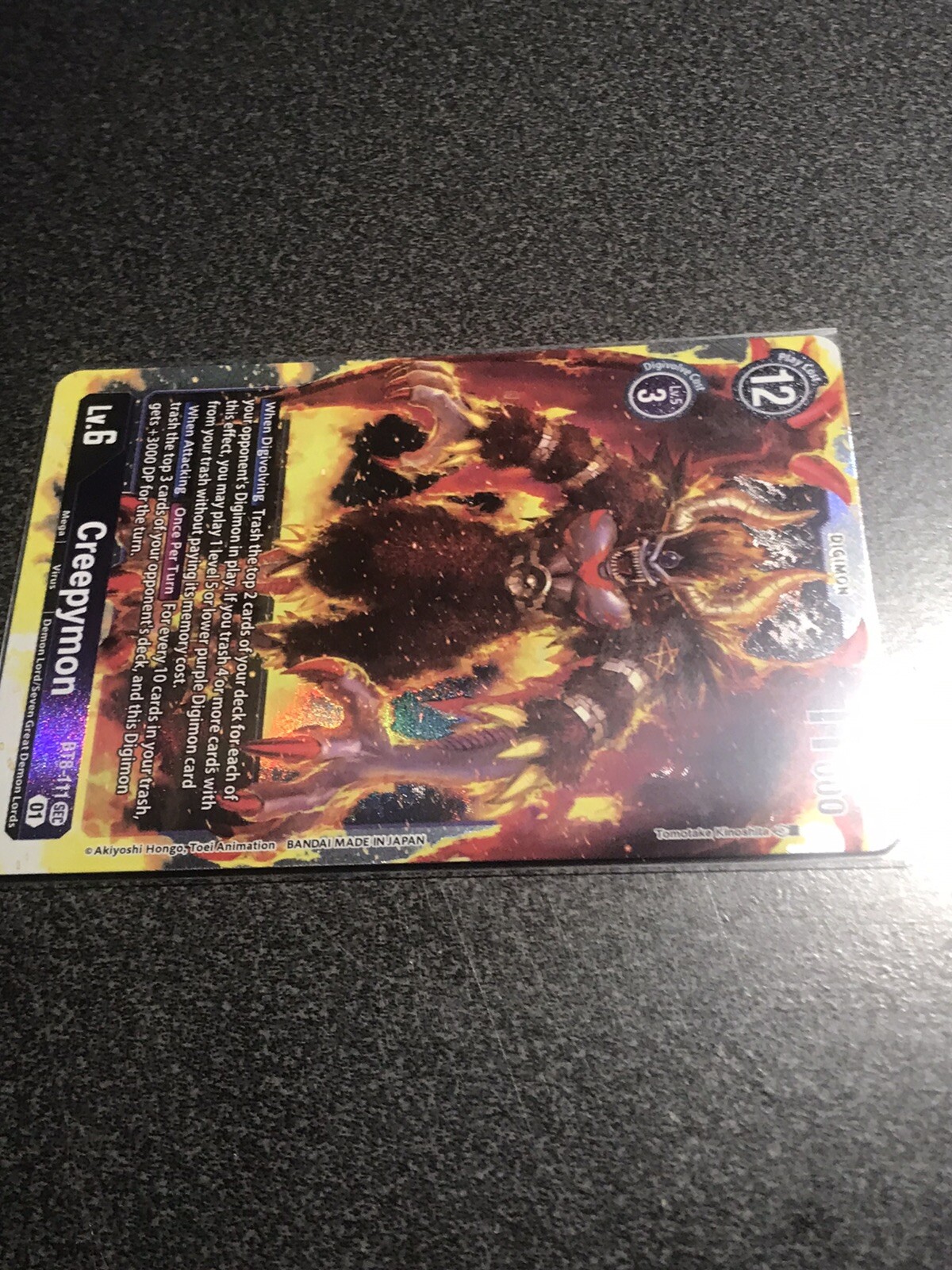 Digimon CCG Creepymon BT8-111 Regular Secret Rare for sale online | eBay