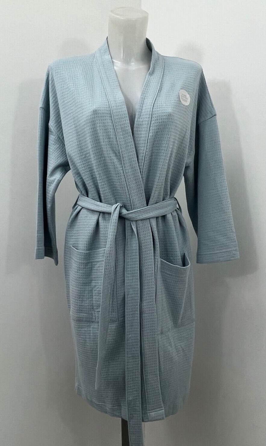Ex Marks & Spencer Ladies Pure Cotton Waffle Dressing Gown In 5 Colours ...