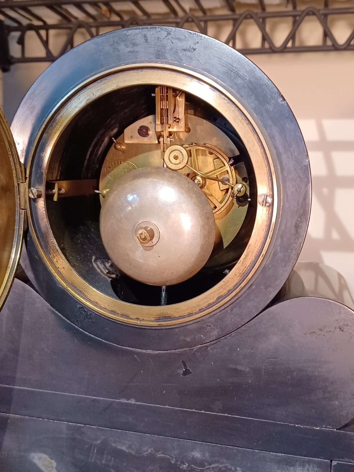 Antique FRENCH Neo-Classical Clock by S Marti: RARE Ellicott Pendulum ...