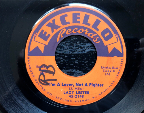Lazy Lester I'M A LOVER NOT A FIGHTER Original 1958 Excello 45 rpm ...