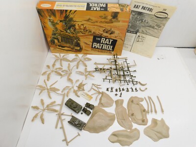 AURORA PLASTICS 1967 THE RAT PATROL MODEL KIT from TV SHOW in ORGINAL ...
