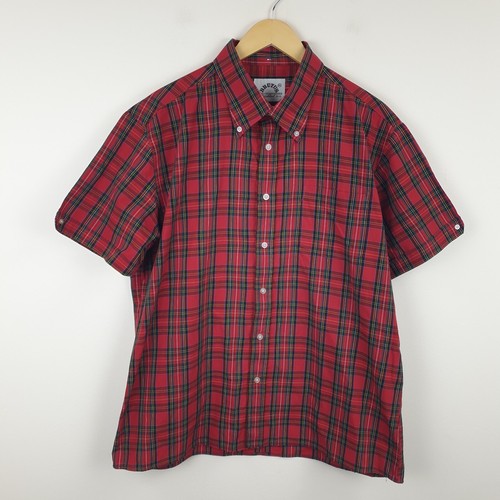 Brutus Trimfit Shirt Mens XXL Tartan Check Skinhead Mod SuedeHead Short ...