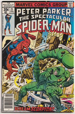 Spectacular Spider-Man 21 VF/NM 9.0 Marvel 1978 Scorpion Keith Pollard ...
