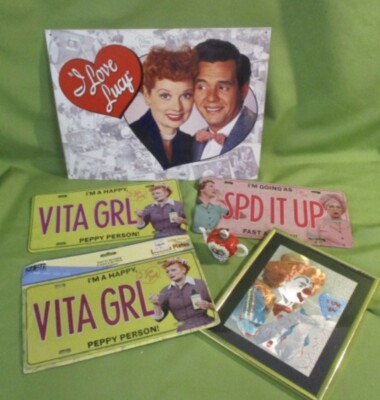 I Love Lucy metal sign license plates porcelain Ornaments Collectibles ...