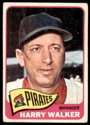 1965 Topps Baseball Card Harry Walker A Pittsburgh Pirates #438 | eBay