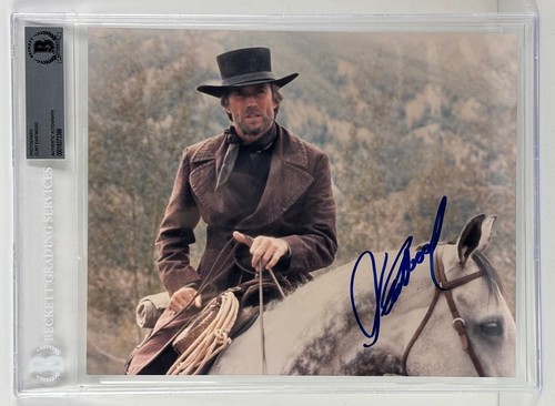 Clint Eastwood Signed 8x10 Photo Pale Rider Beautiful Slabbed Autograph ...
